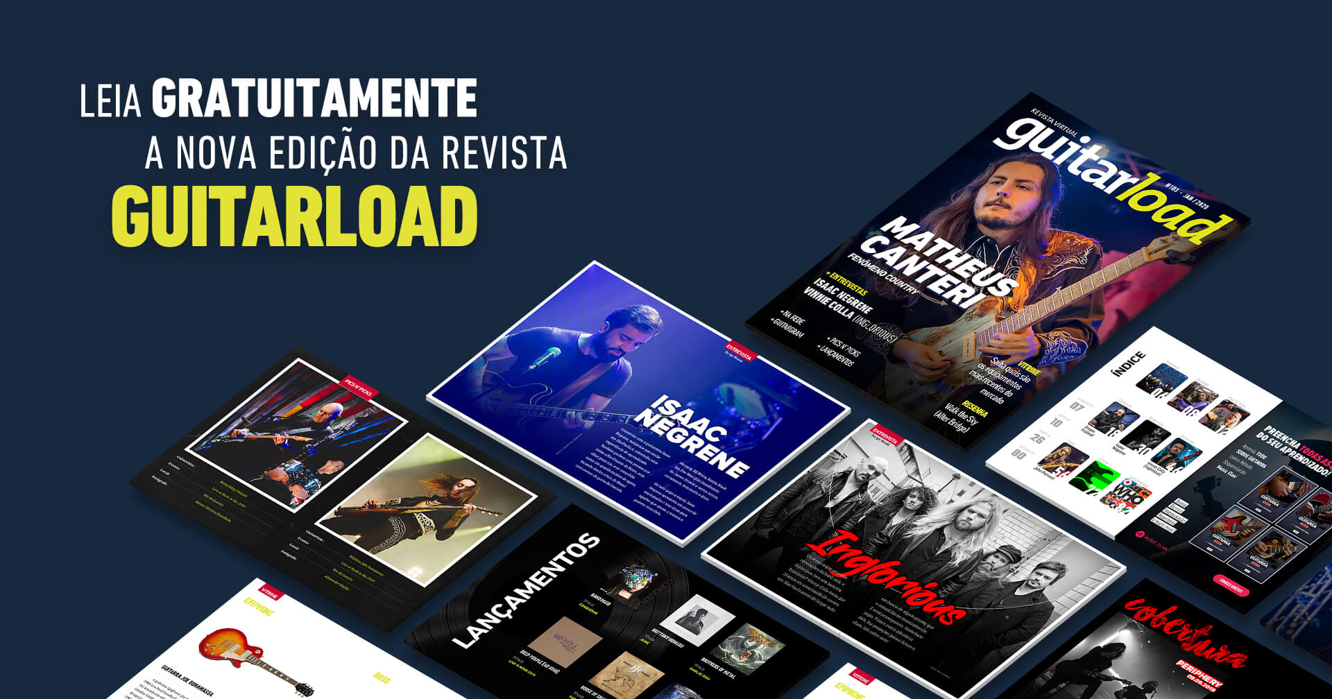 Leia gratuitamente a nova edição da Guitarload