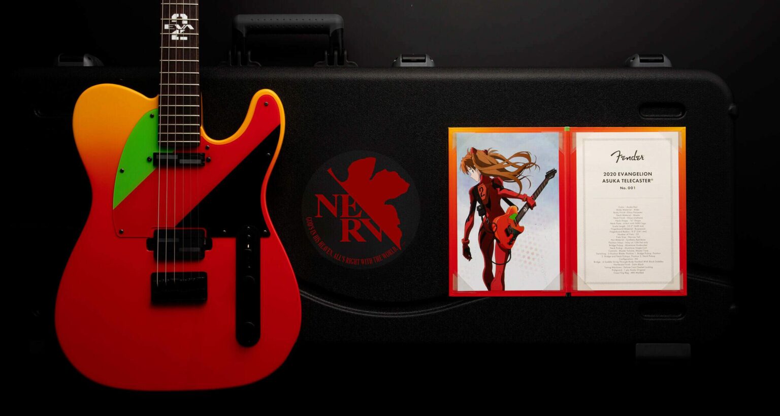 Fender lança guitarra Telecaster em homenagem ao anime Evangelion