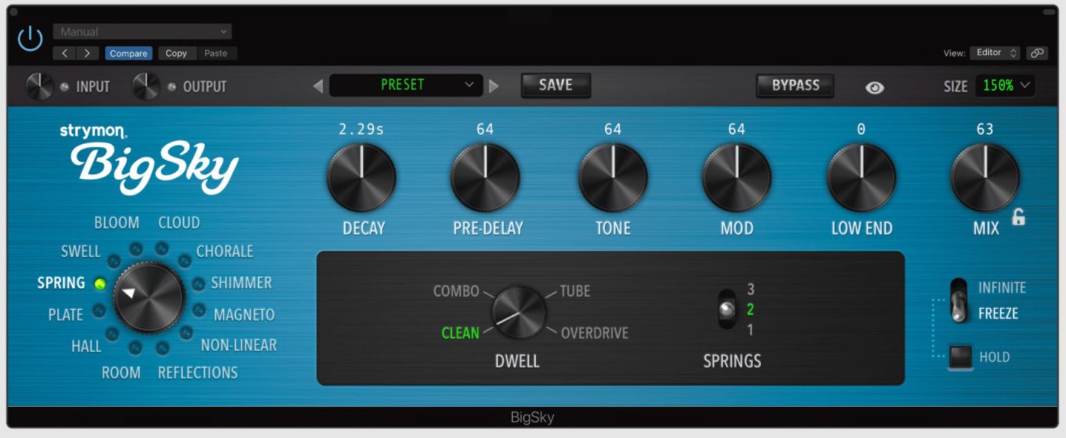Strymon lança plugin que simula pedal de reverb BigSky no computador