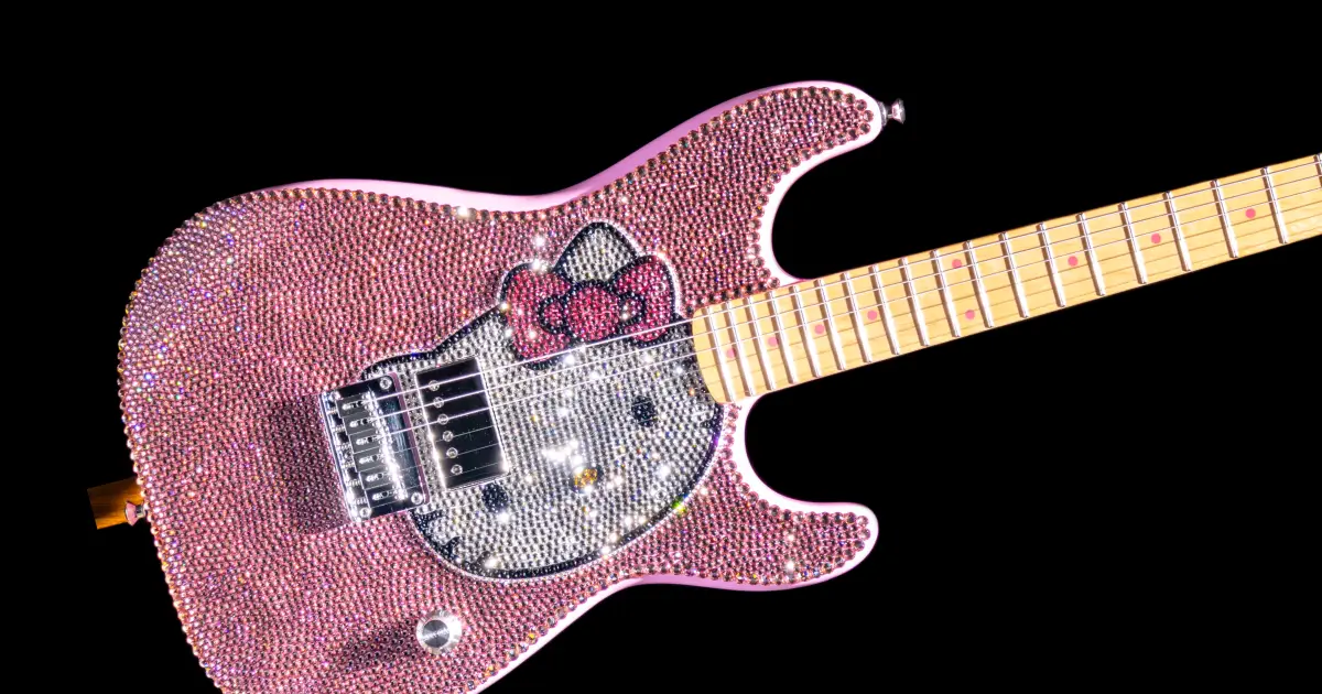 Sim, esta guitarra Squier Hello Kitty custa quase R$ 100 mil; entenda o ...