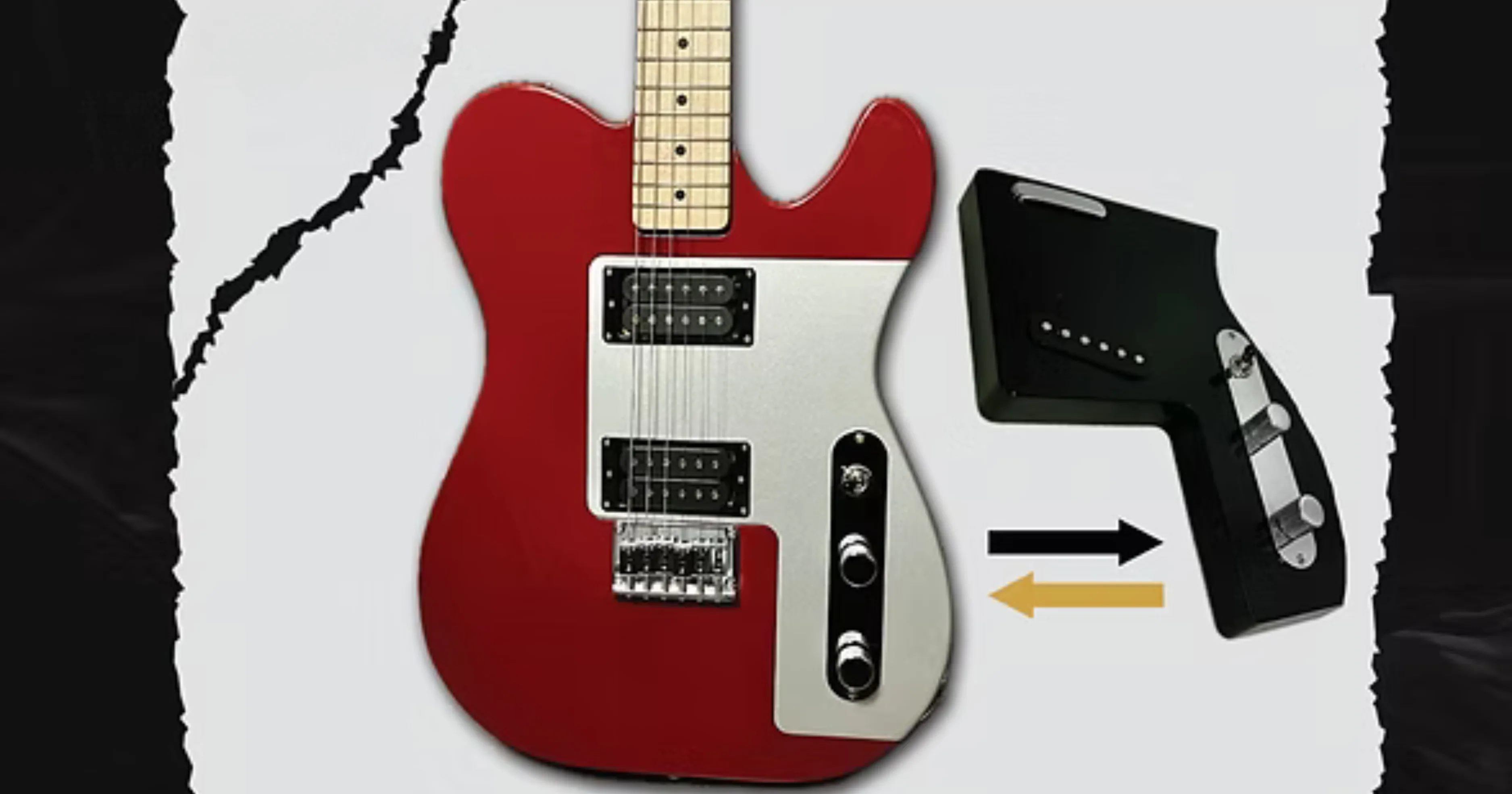 Guitarra modular possibilita troca de captadores em segundos